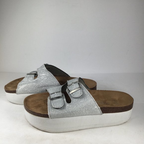 Atmosphere | Shoes | Atmosphere Swim Beach Collection Silver Glitter ...